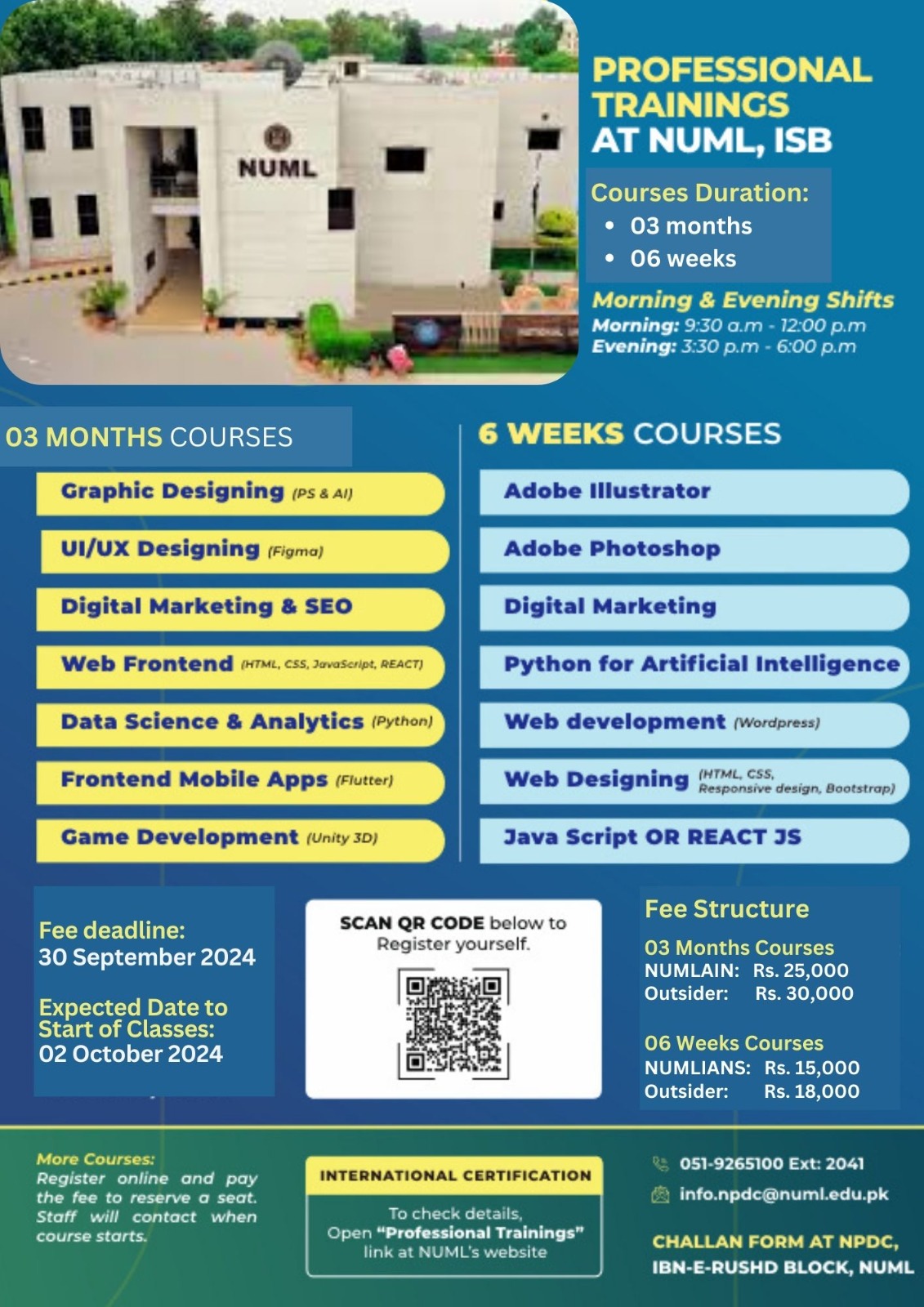 Announcements | NUML